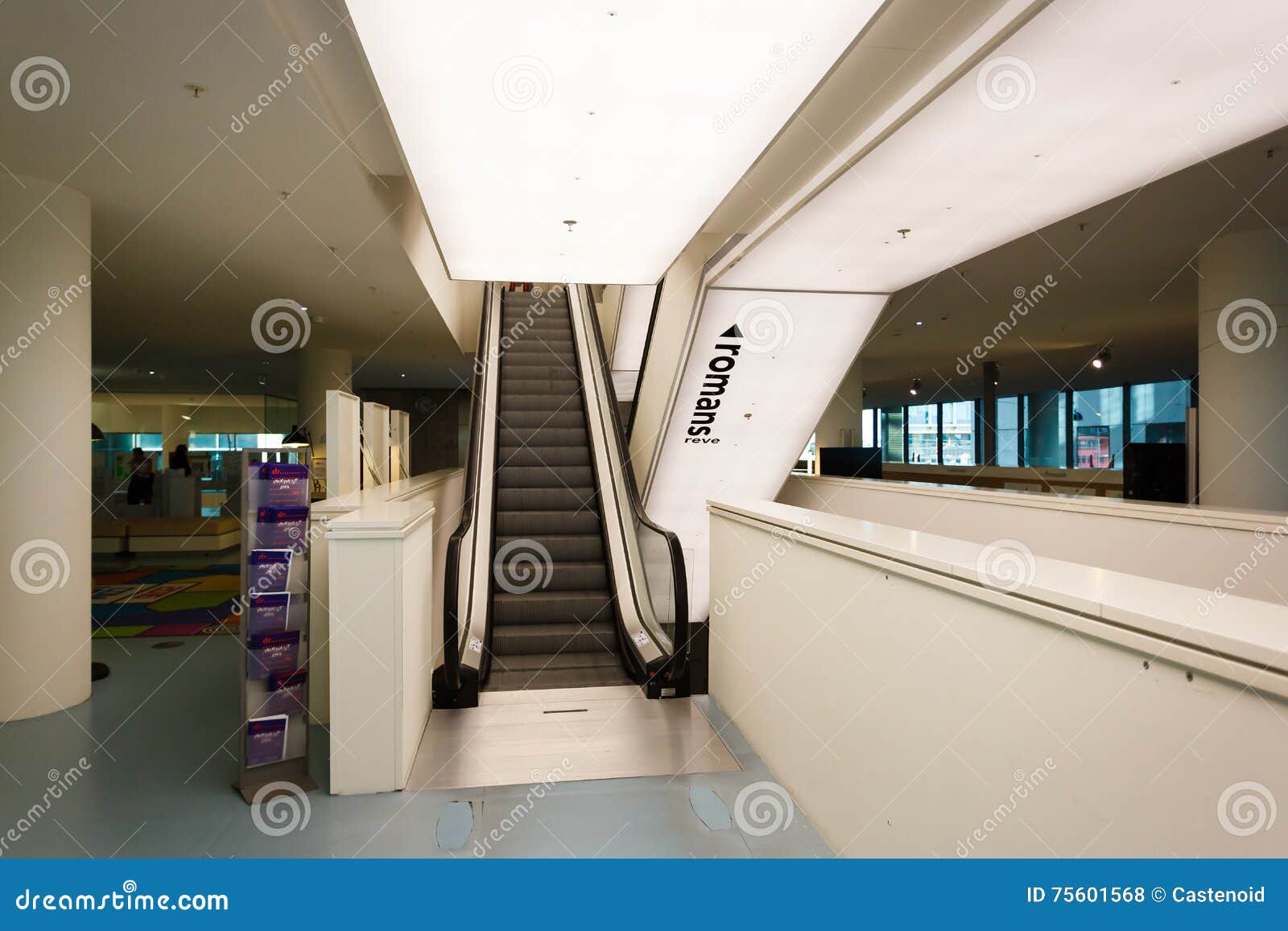 Escalator in the Public Library Amsterdam Editorial Stock Photo - Image ...