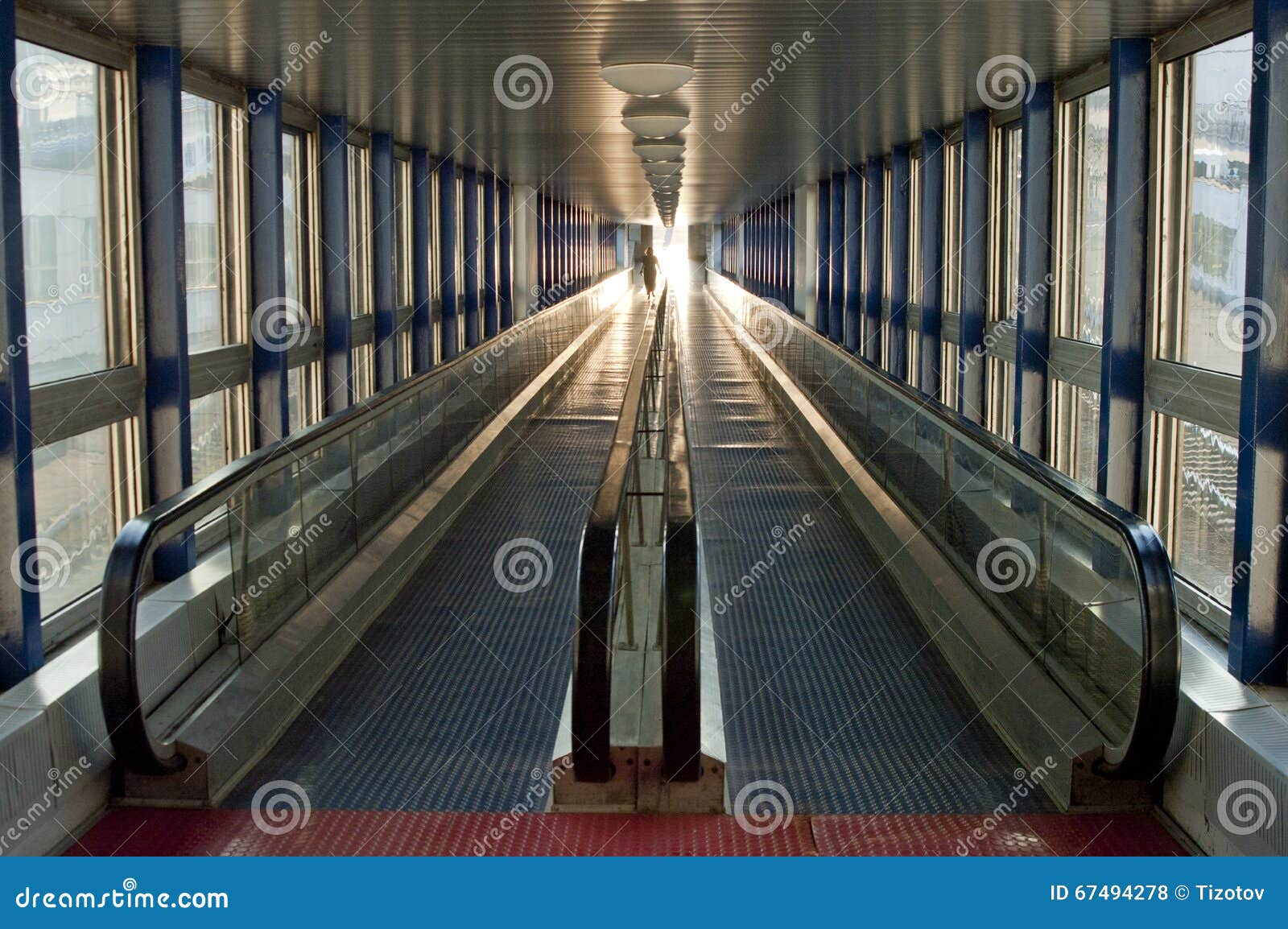 Escalator. stock photo. Image of escalator, minsk, rail - 67494278