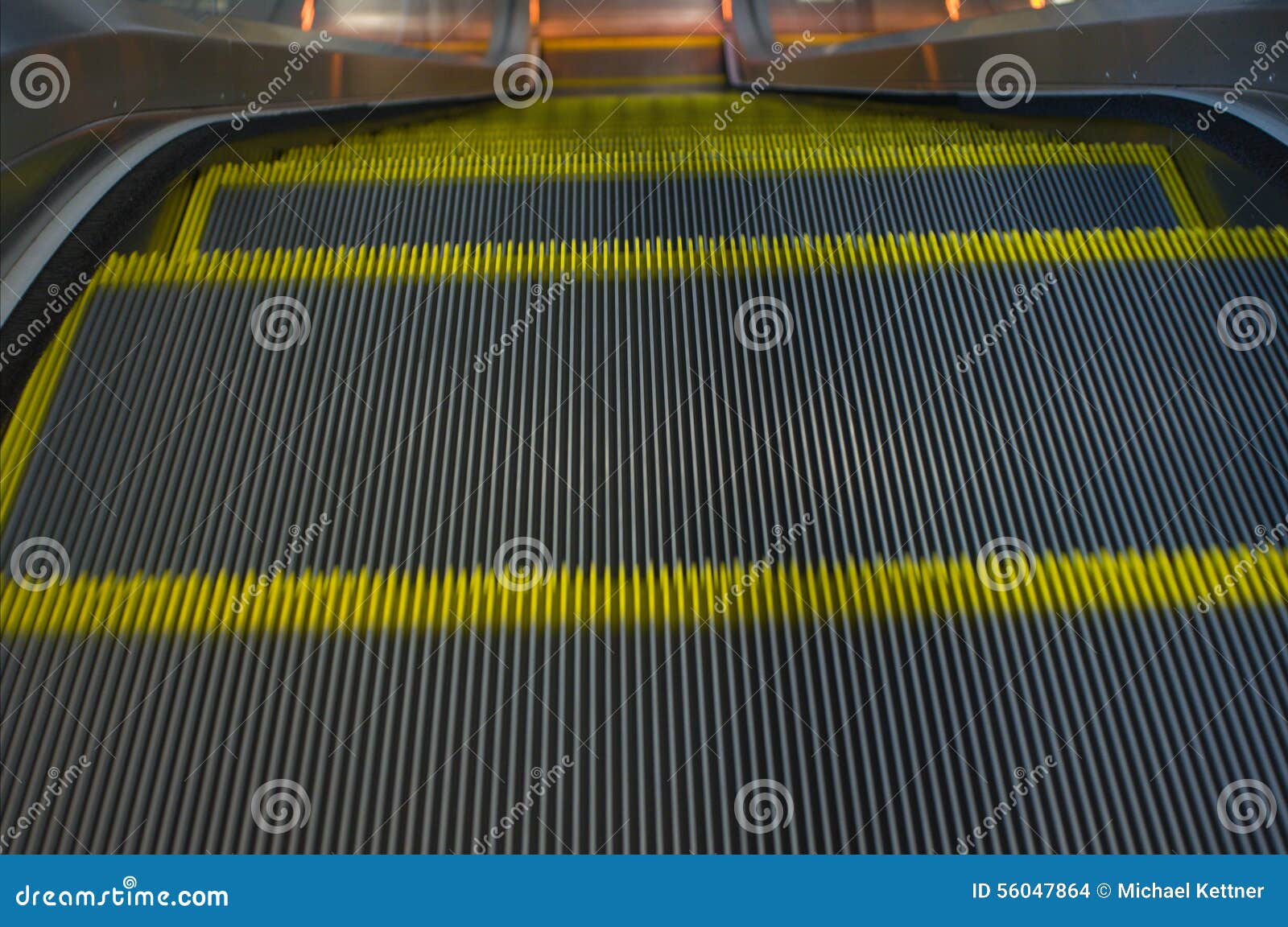 Escalator with Secure Steps Stock Photo - Image of security, escalator ...