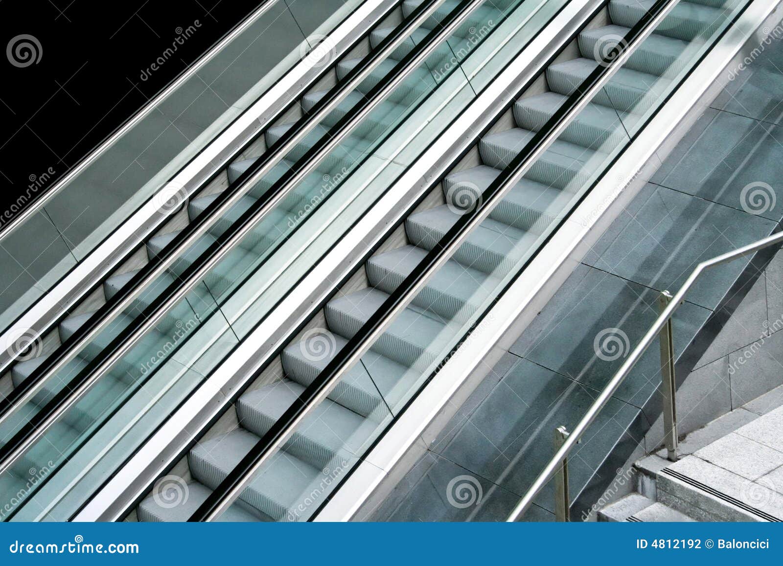 Escalator side stock photo. Image of architecture, staircase - 4812192