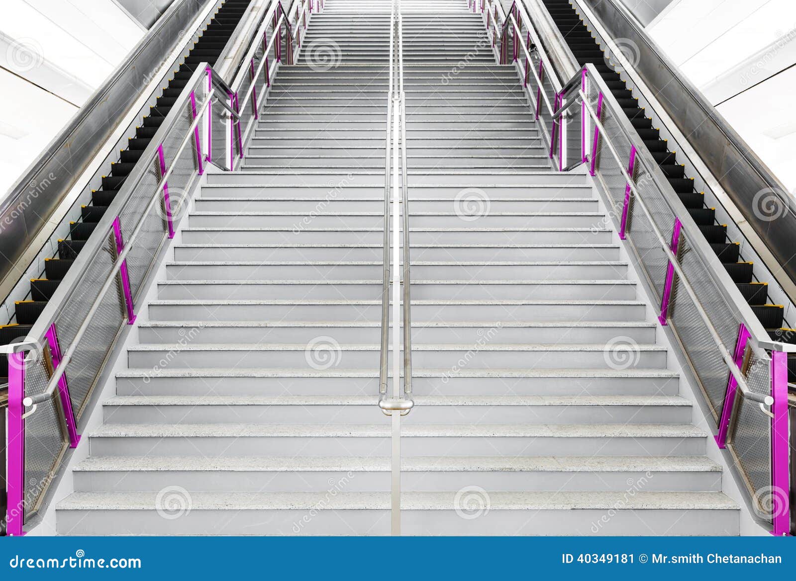 Escalator and stairs stock image. Image of building, transportation ...