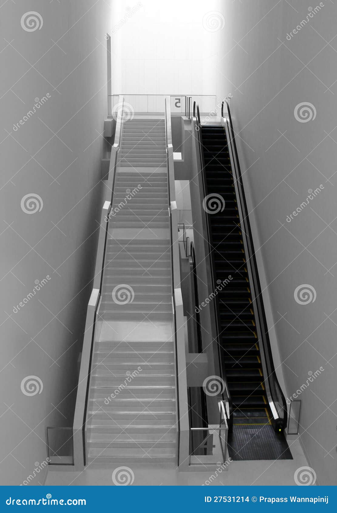 Escalator and stairway stock photo. Image of stair, gray - 27531214