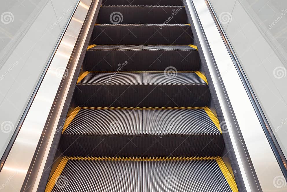 Escalator step inside stock photo. Image of escalator - 152948048