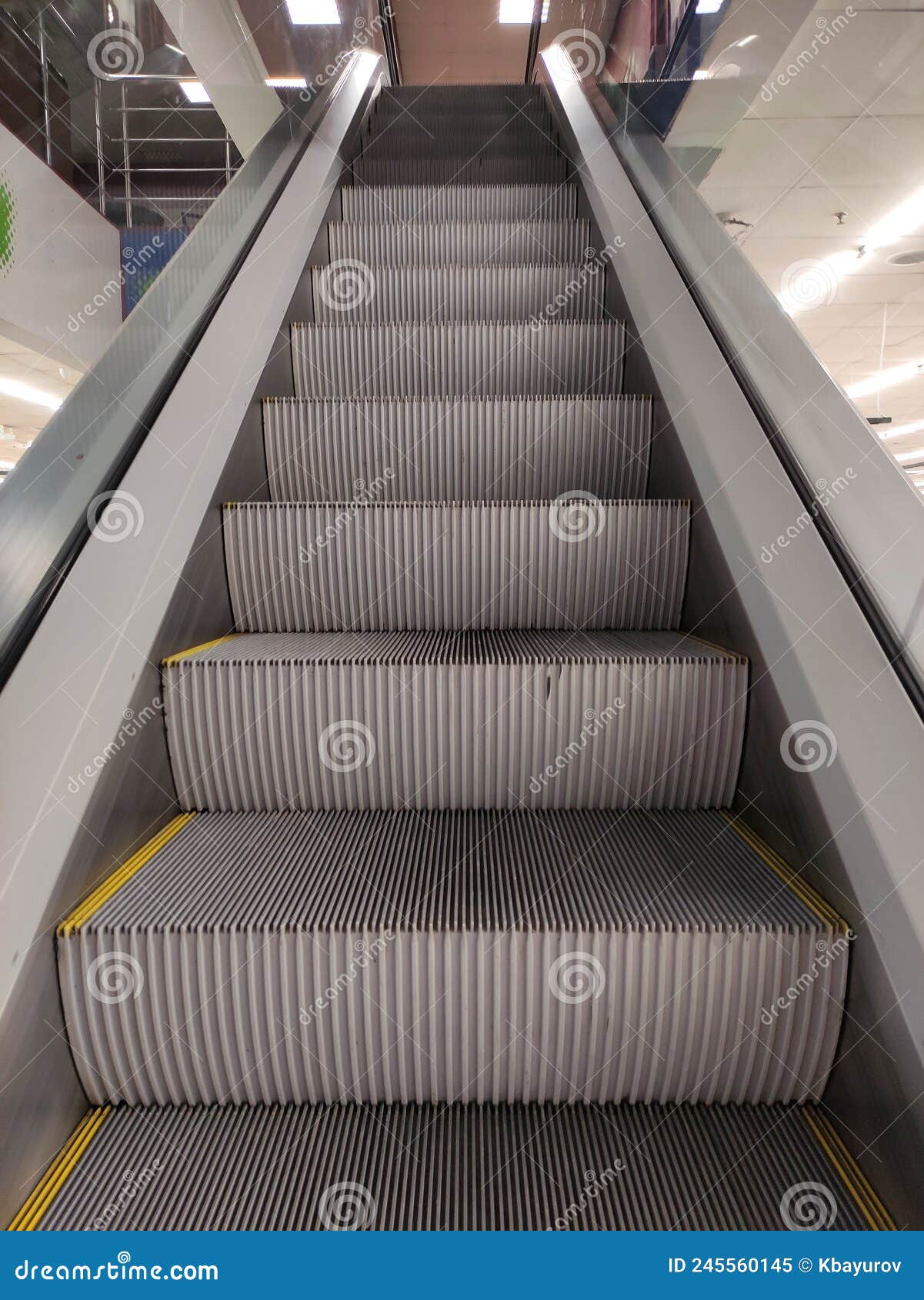 Escalator steps close-up stock image. Image of transport - 245560145