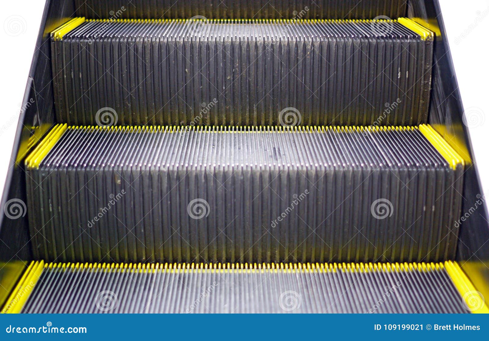 Escalator steps closeup stock image. Image of closeup - 109199021