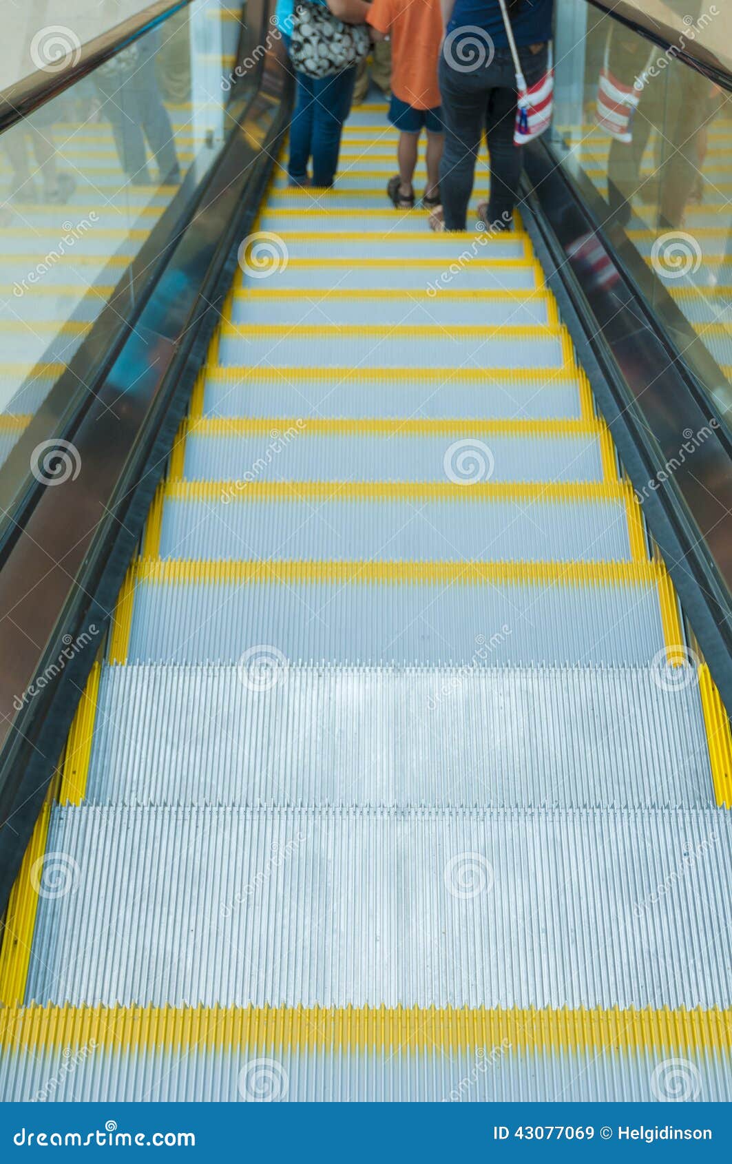 Escalator steps stock image. Image of elevator, hall - 43077069