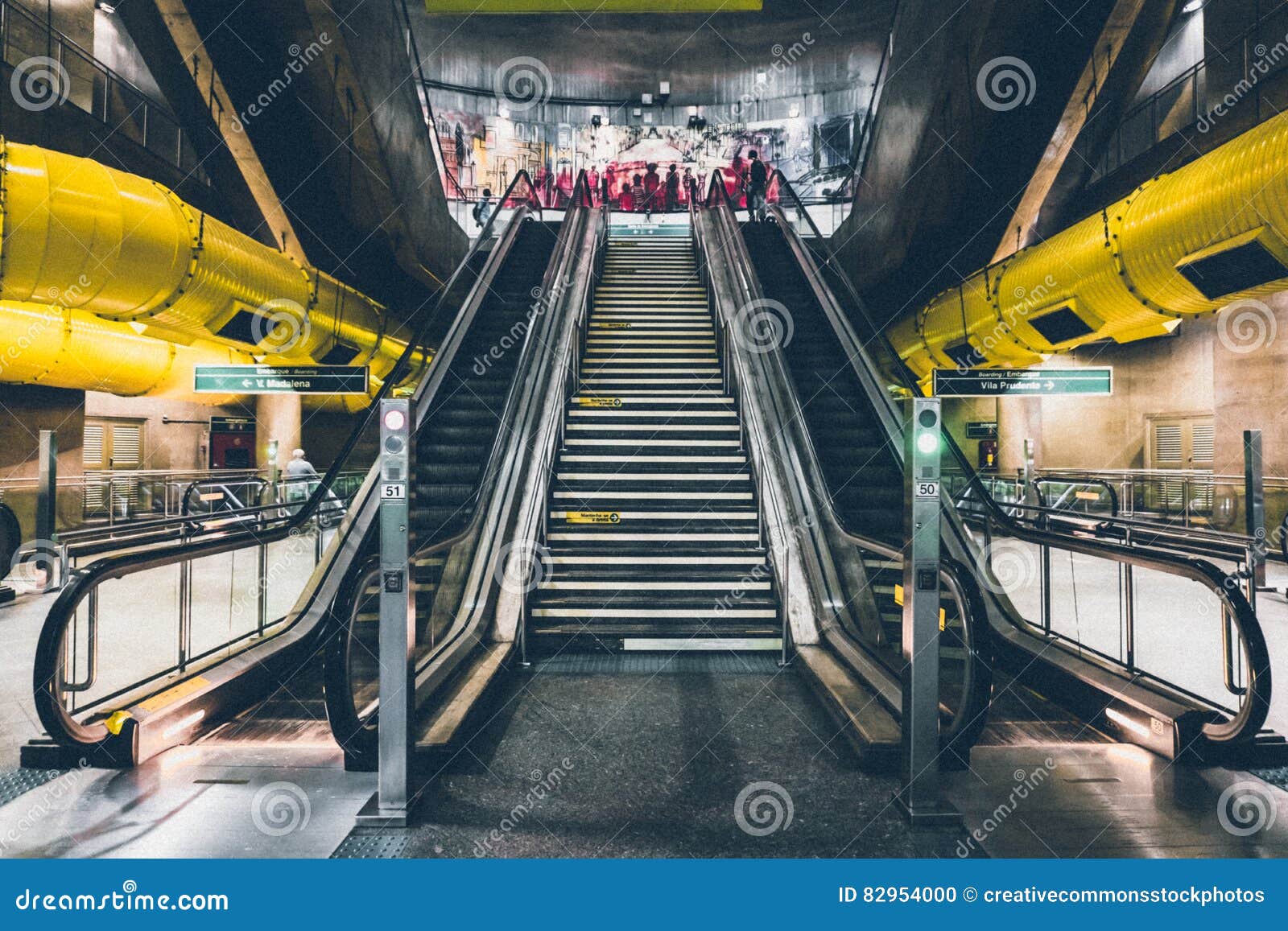 Escalator In Train Station Picture. Image: 82954000