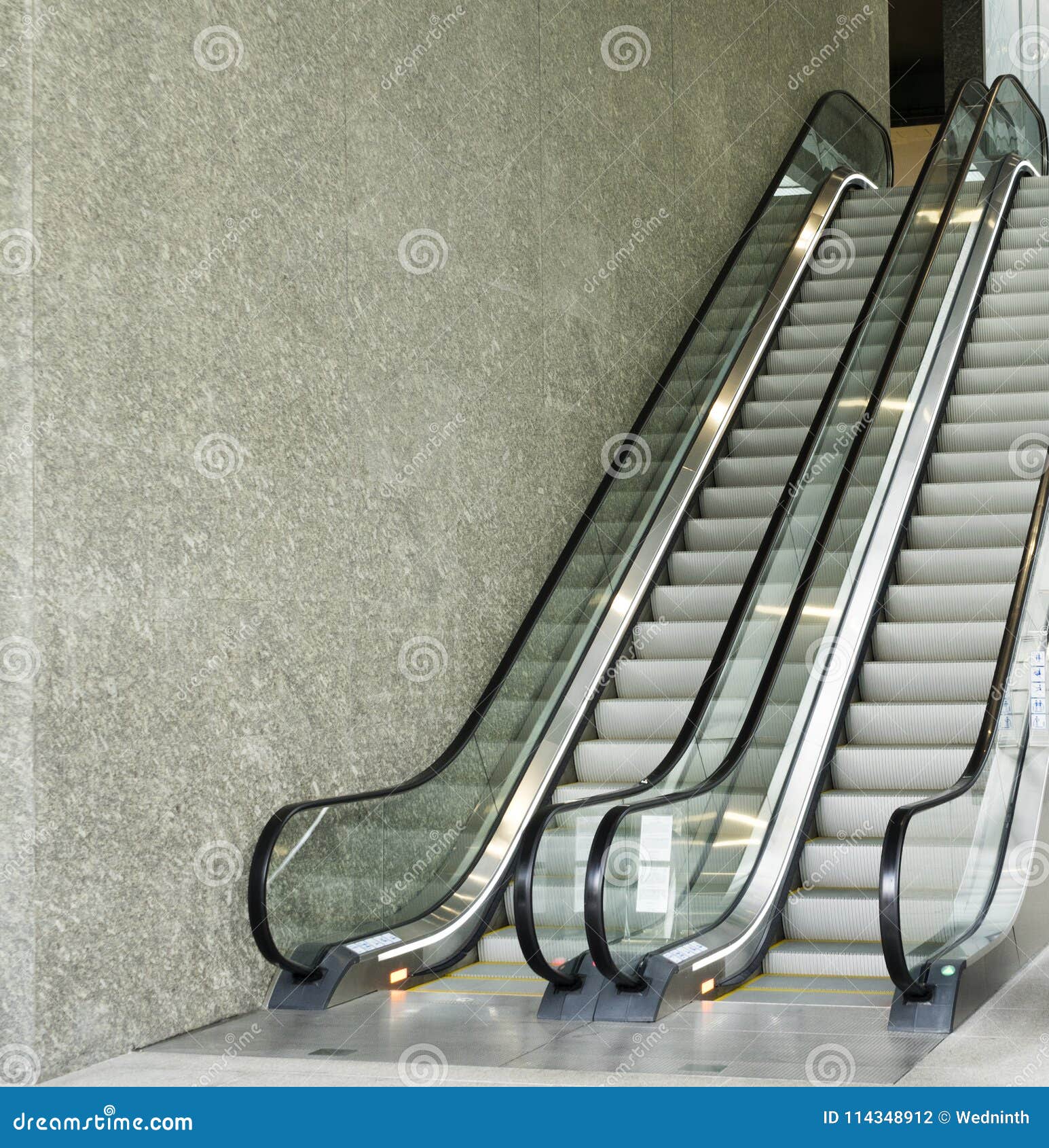 Escalator,Up and Down Escalators in Public Building Stock Photo - Image ...