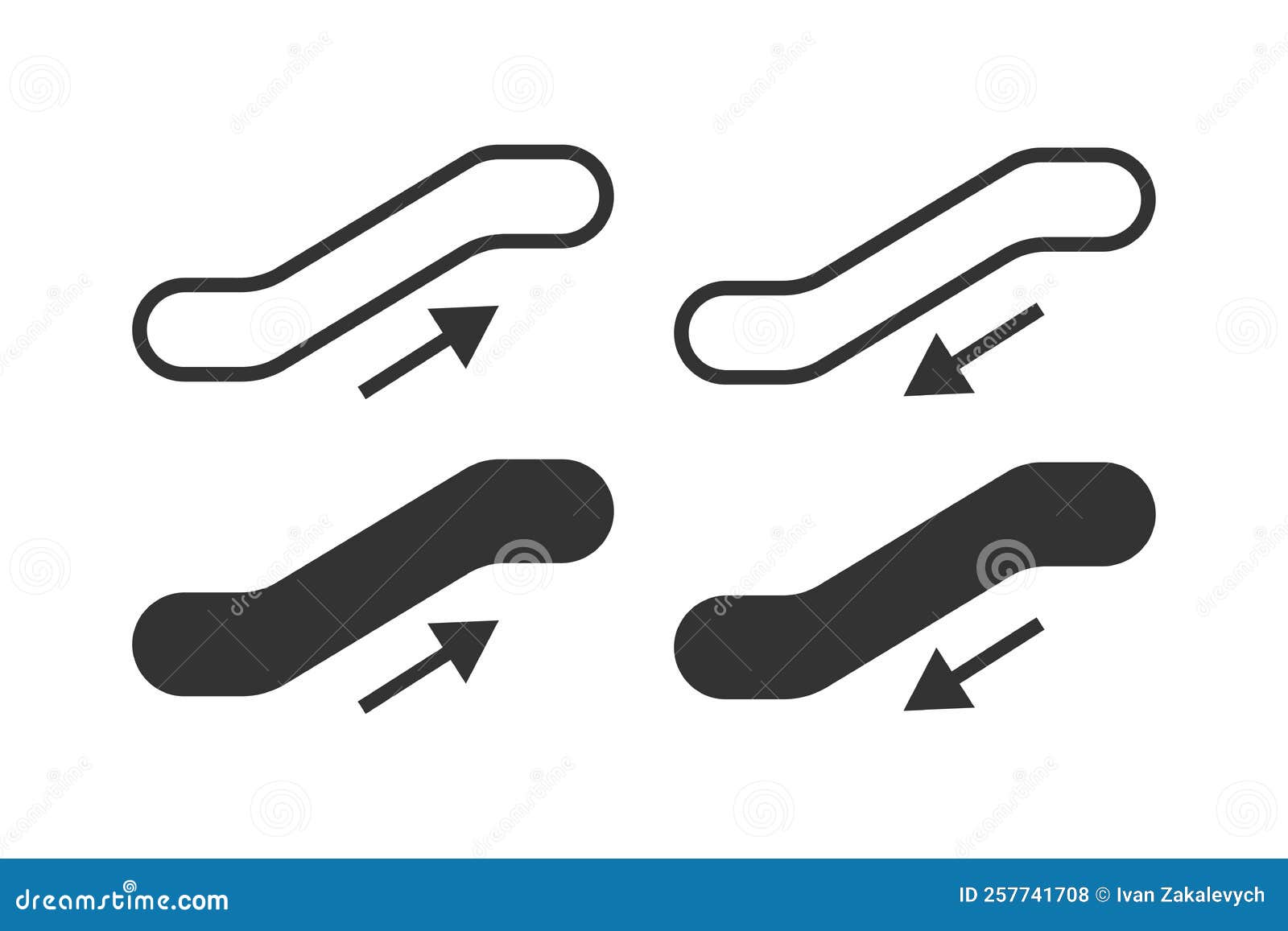 Escalator Up and Down Icon. Elevator Symbol. Sign Electronic Stairway ...