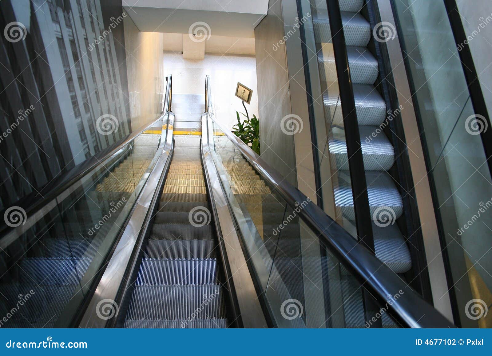 Escalators stock photo. Image of metal, escalation, scale - 4677102