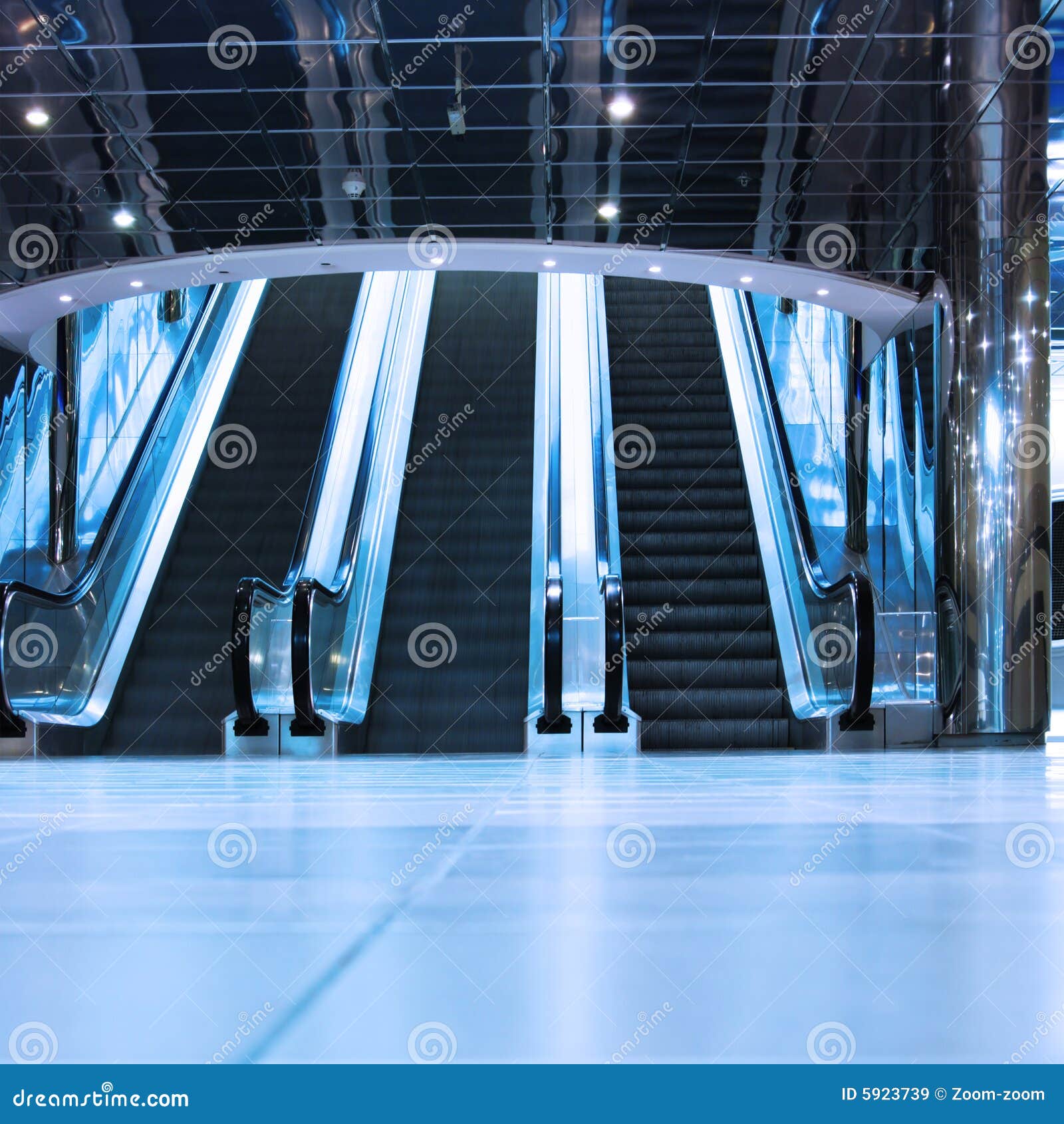 Escalators stock image. Image of speed, escalators, lines - 5923739