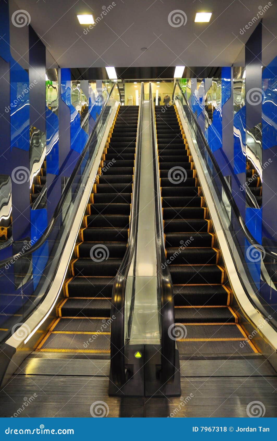 Escalators stock photo. Image of railing, mall, convenience - 7967318