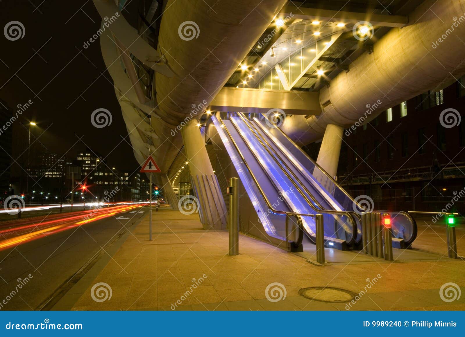 Escalators stock photo. Image of scene, steel, staircase - 9989240