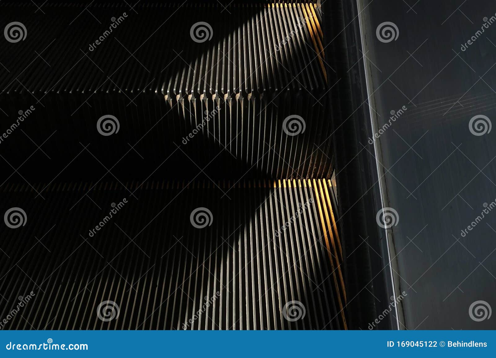 Escalators Line Abstract Pattern Against Light Background Stock Photo ...