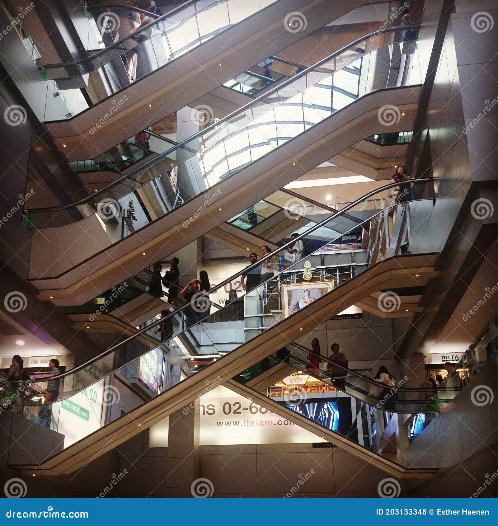 Facade With Escalators Of The Famous Centre Pompidou In Paris, France ...