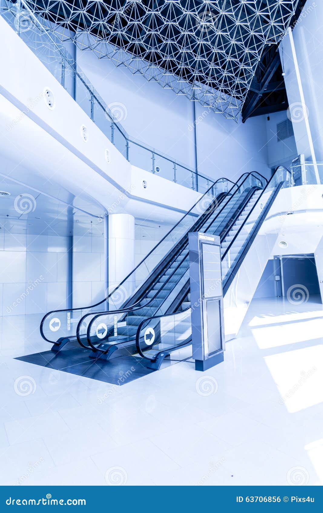 Blue Escalators Indoor Mall Stock Illustrations – 2 Blue Escalators ...