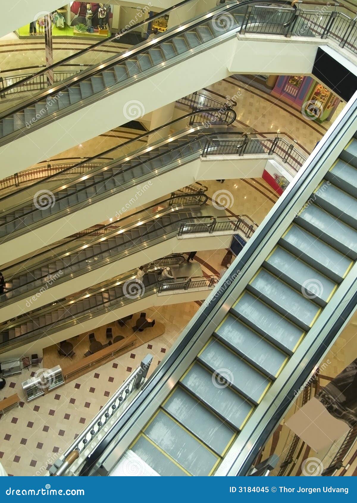 Escalators At Shopping Mall Picture. Image: 3184045