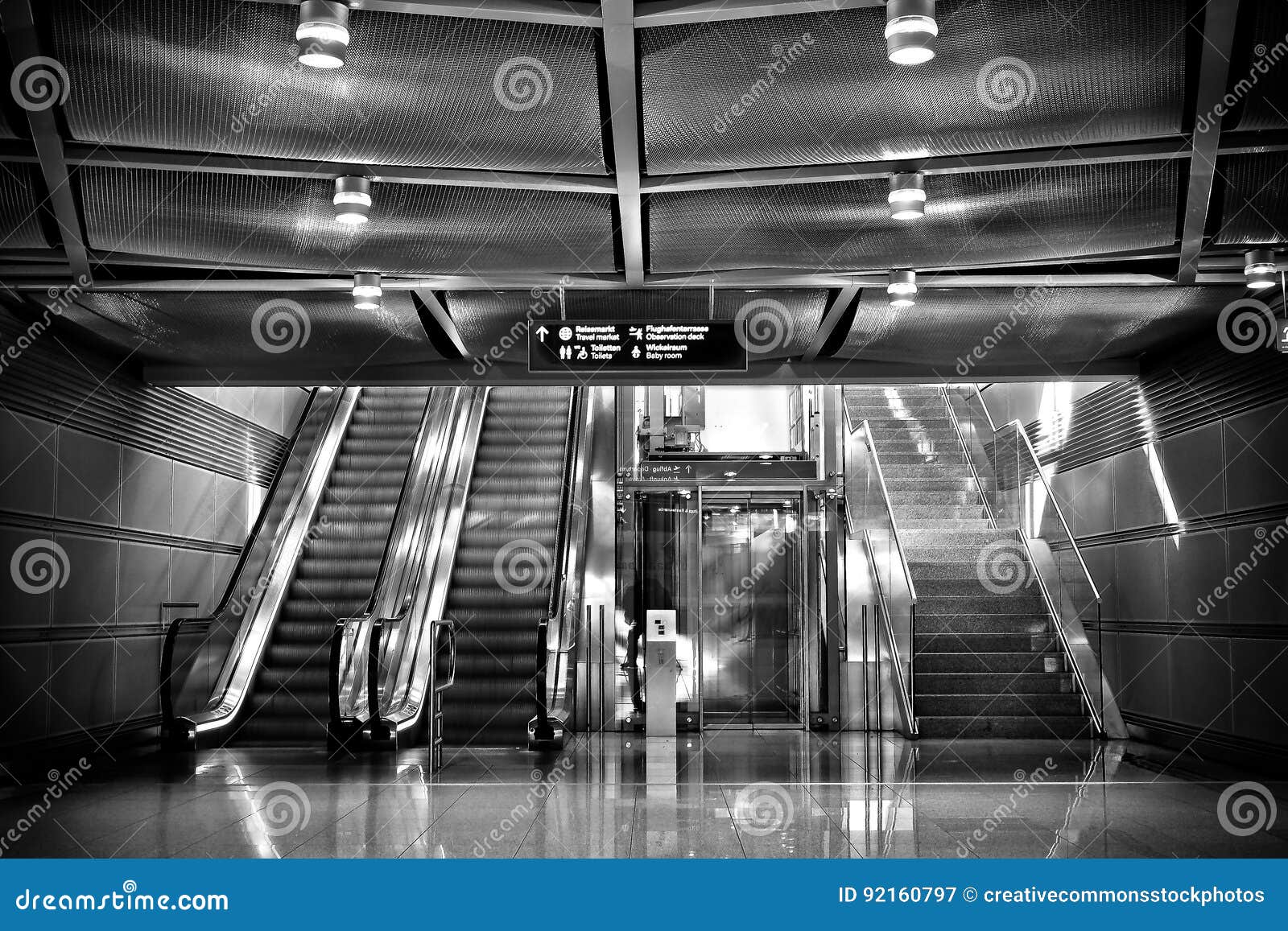 Escalators And Stairs Picture. Image: 92160797