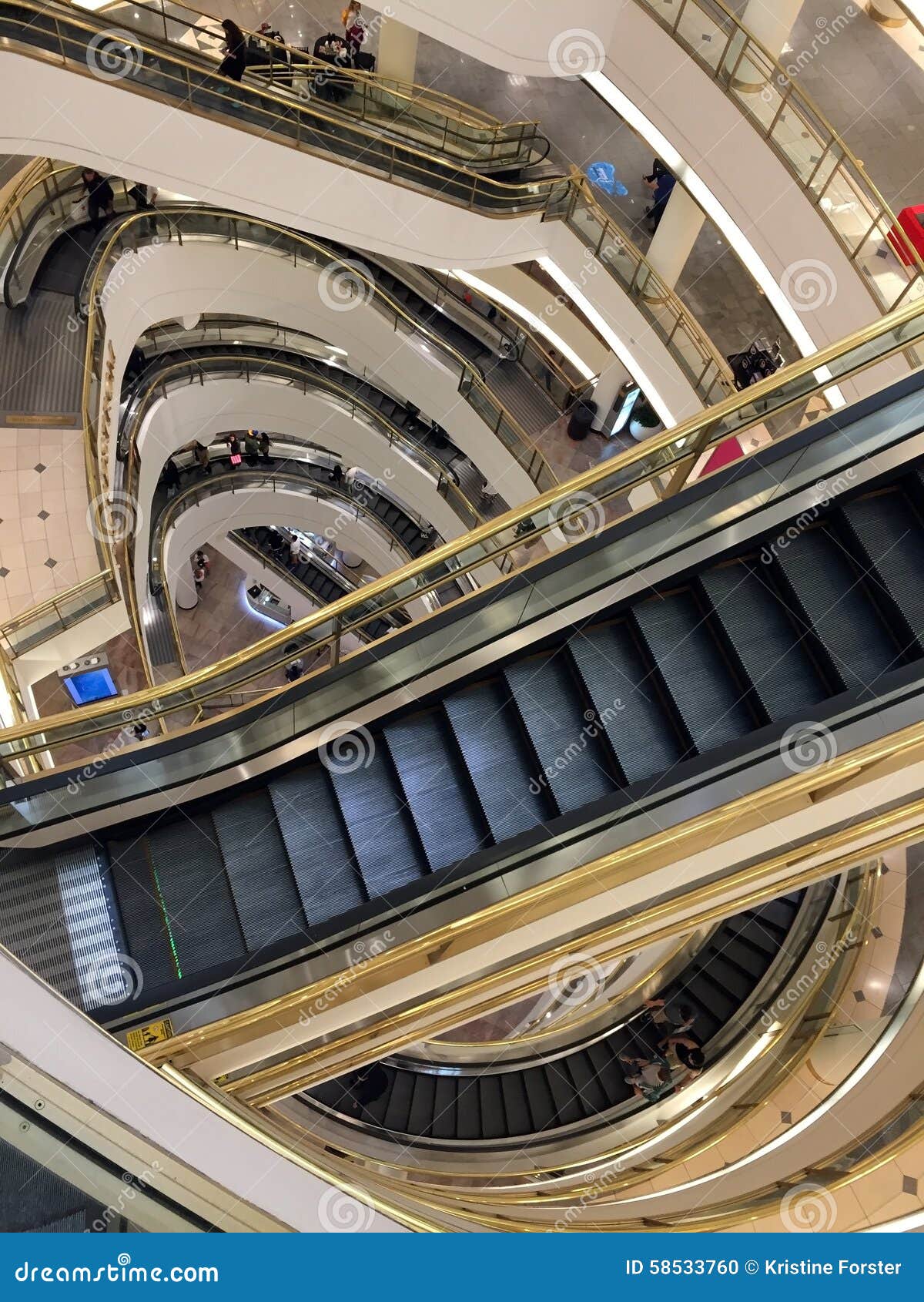 Escalators in Westfield Mall Editorial Image - Image of francisco ...