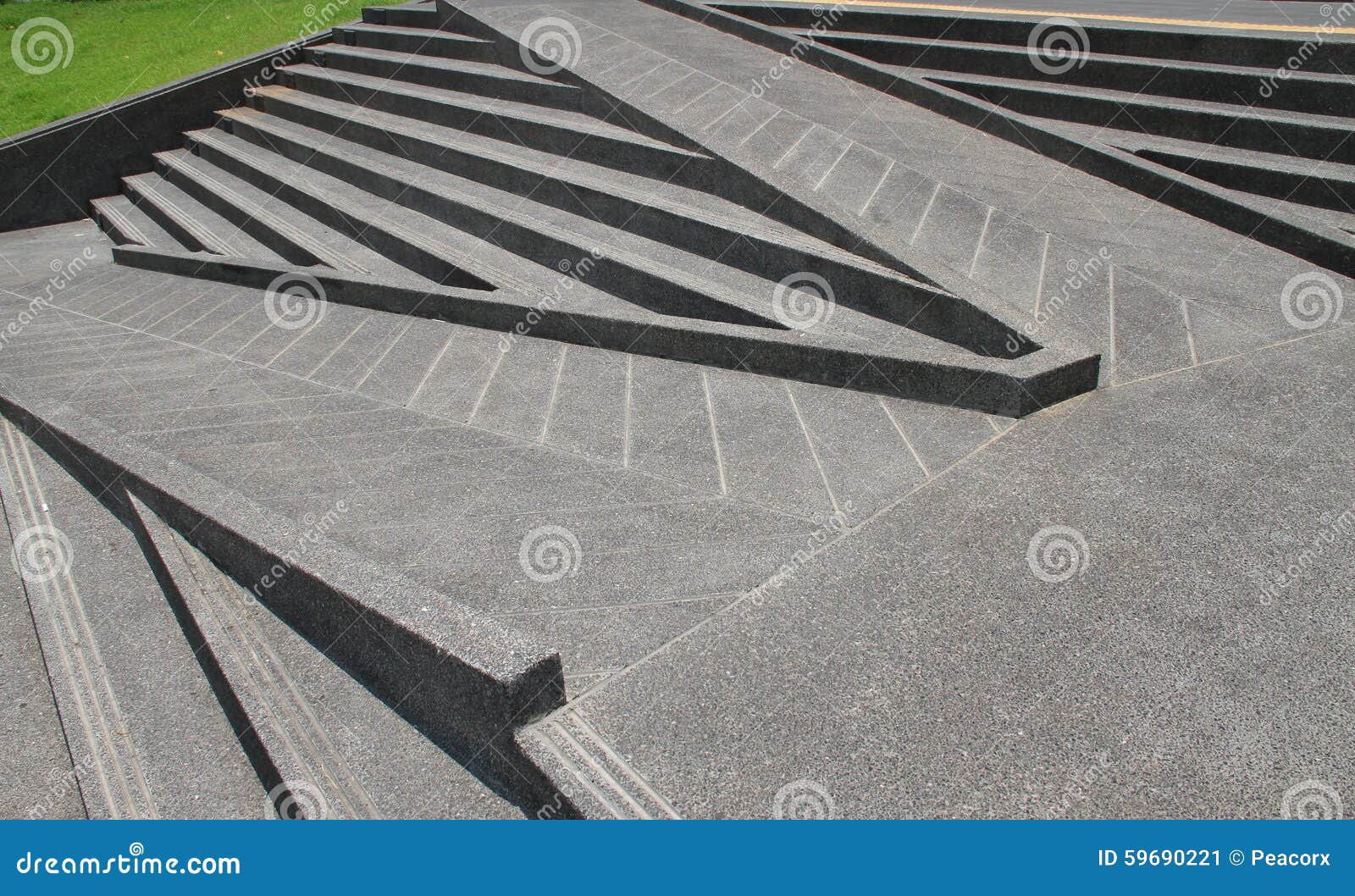 Escaleras Y Rampas Hechas De Los Cementos Imagen de archivo - Imagen de ...