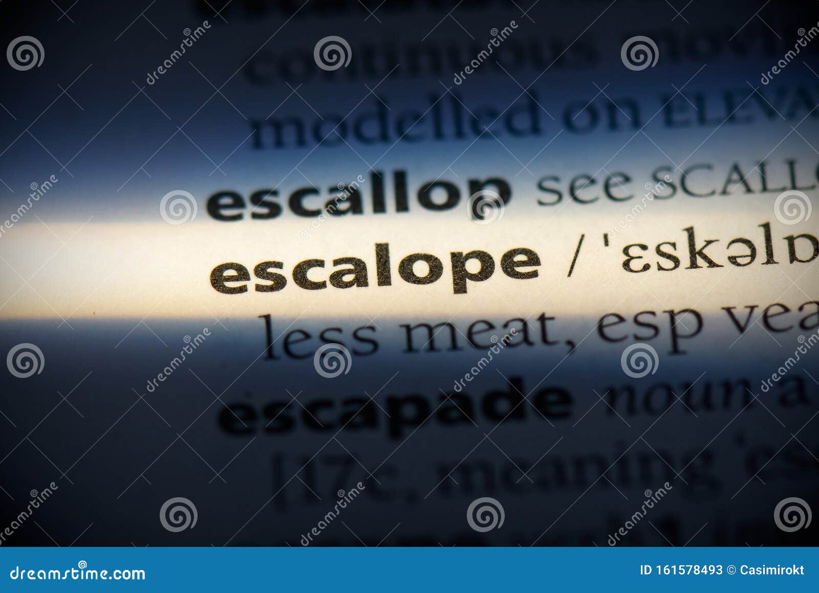 Escalope stock image. Image of language, highlight, info - 161578493