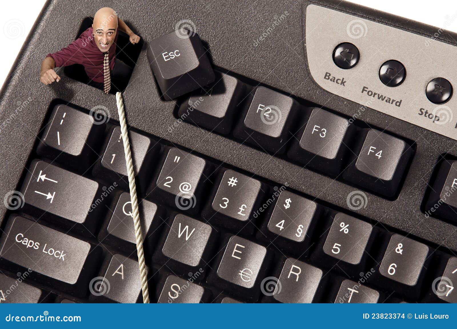 Escape stock photo. Image of information, laptop, computer - 23823374