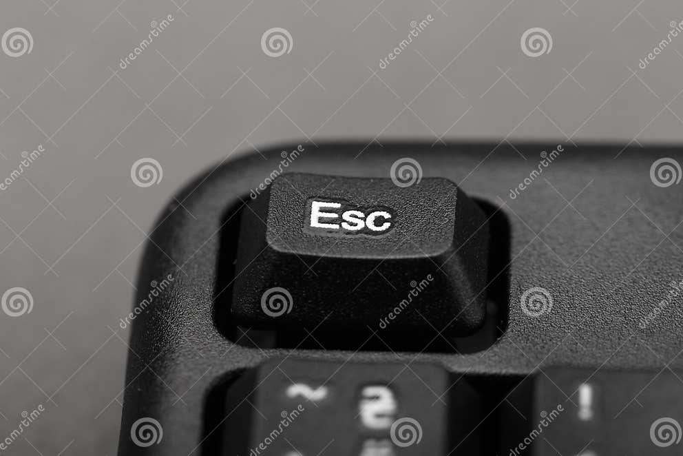 Escape Button on the Keyboard Stock Image - Image of close, career ...