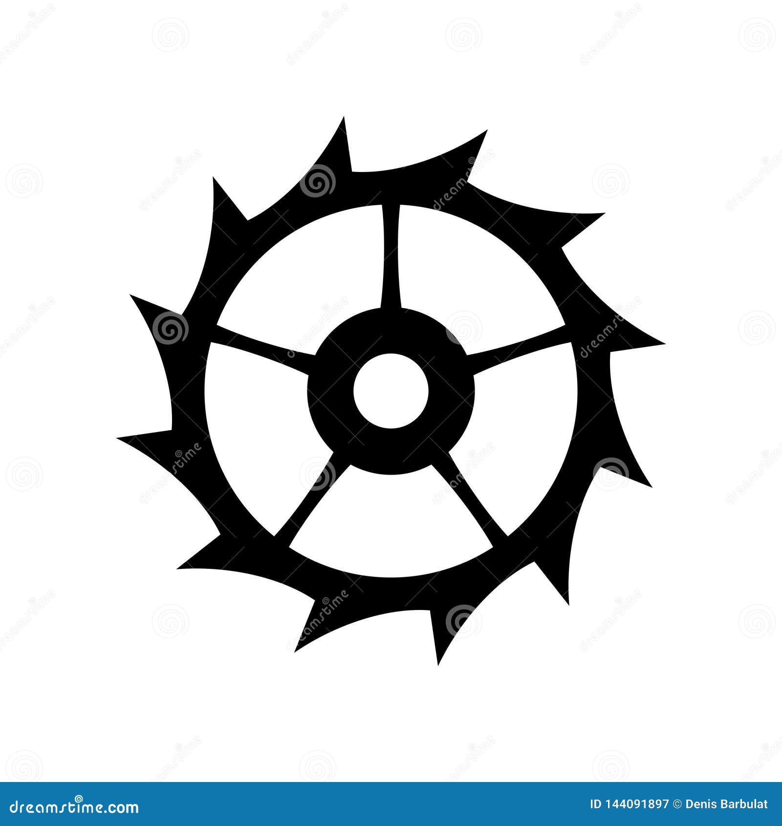 Escape clock wheel stock vector. Illustration of cogwheel - 144091897