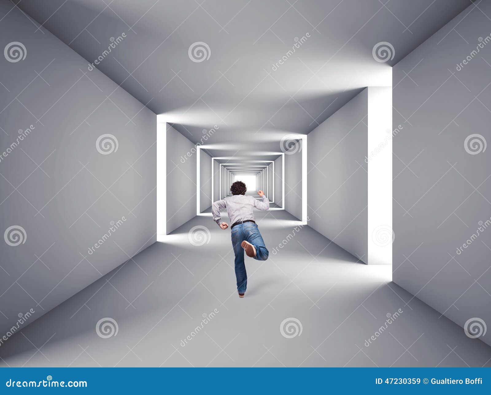 Escape stock illustration. Illustration of gallery, long - 47230359