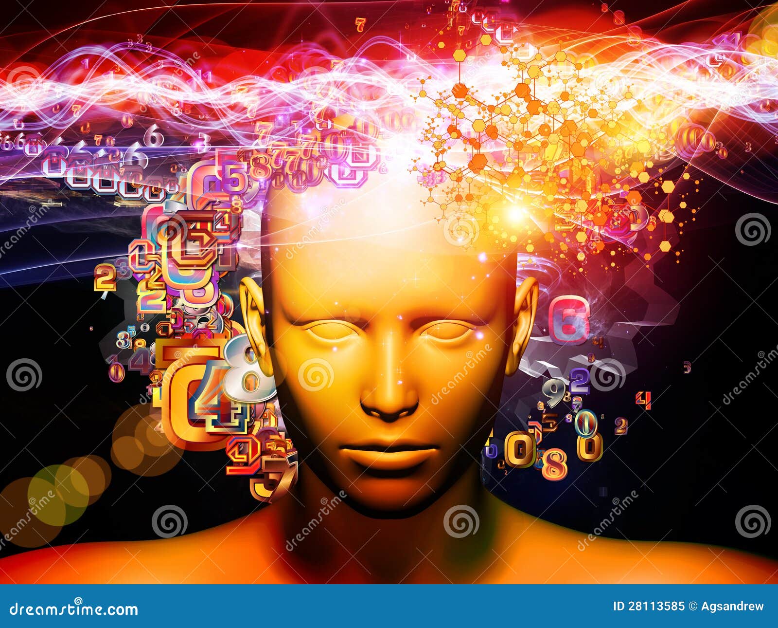 The Escape of Digital Science Stock Illustration - Illustration of ...