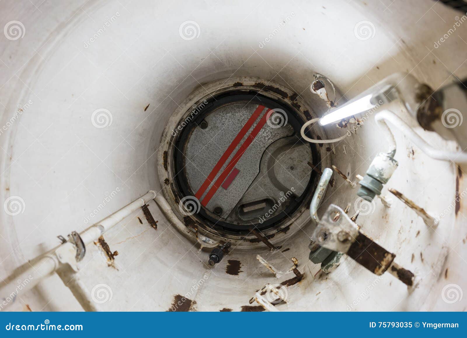 Escape Hatch of a Submarine Stock Image - Image of industrial, trunk ...