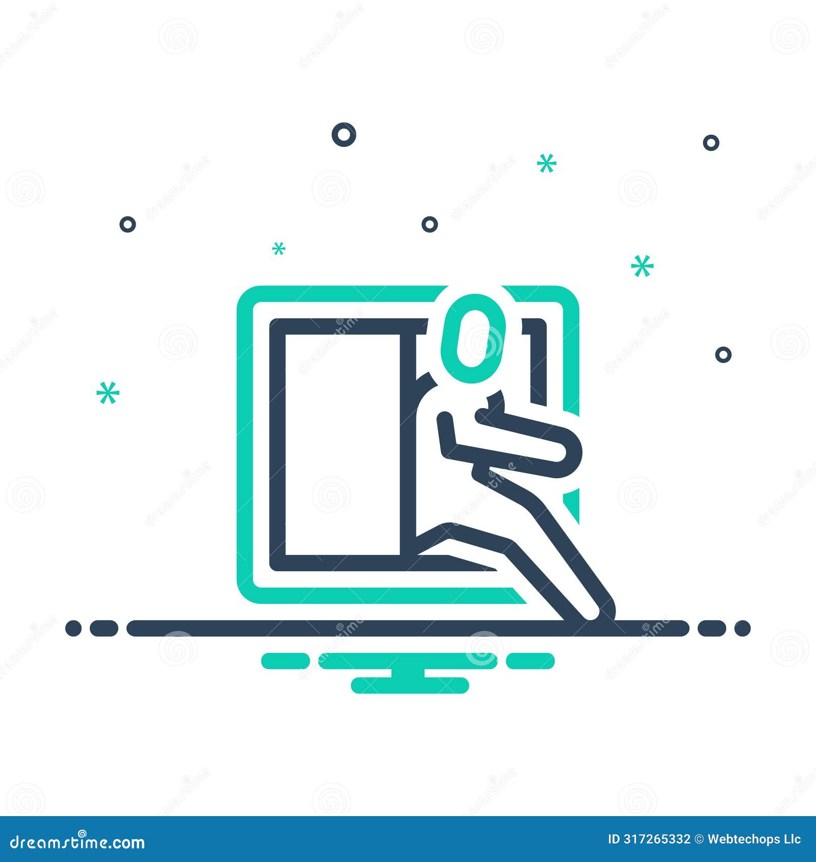 Mix Icon for Escape, Thief and Window Stock Vector - Illustration of ...