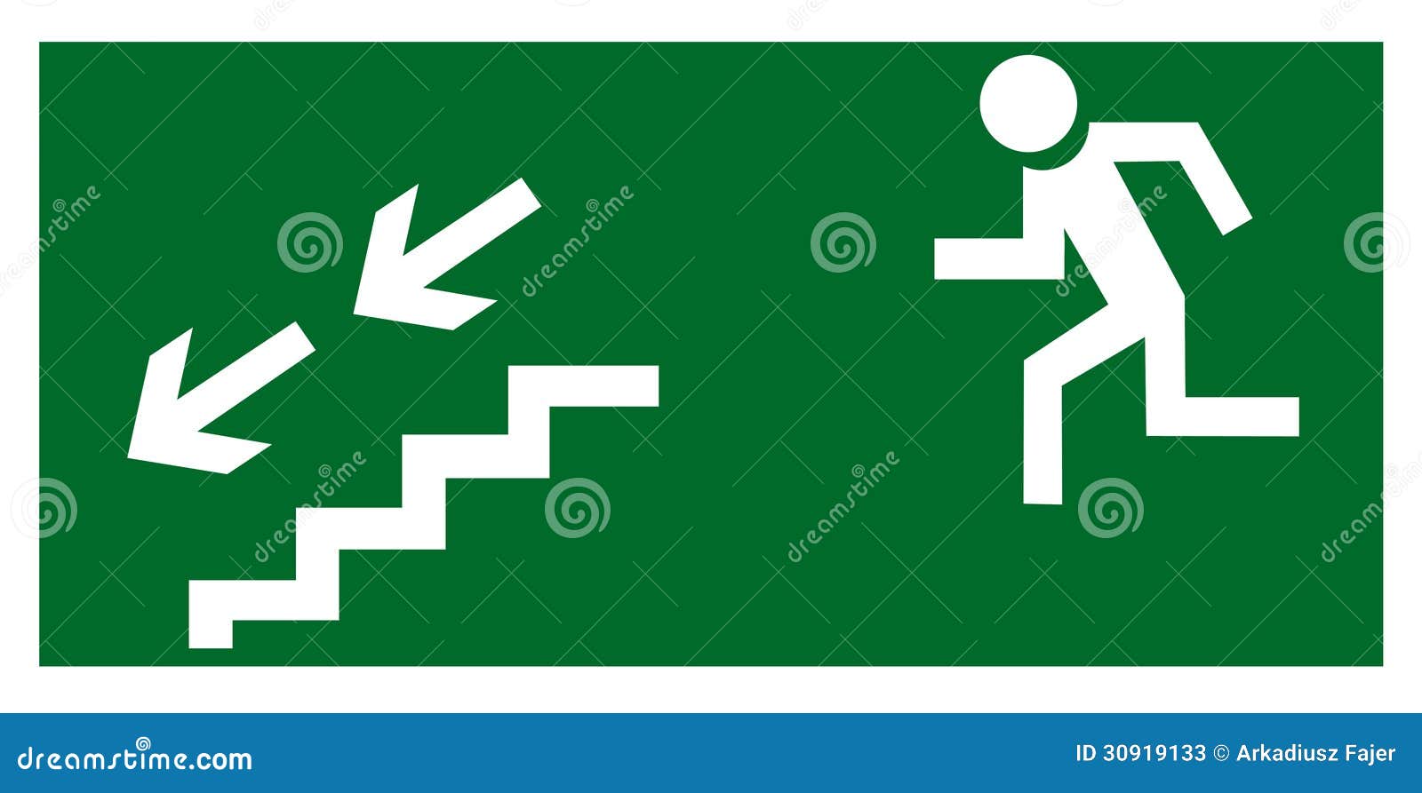 Escape information sign stock illustration. Illustration of escape ...