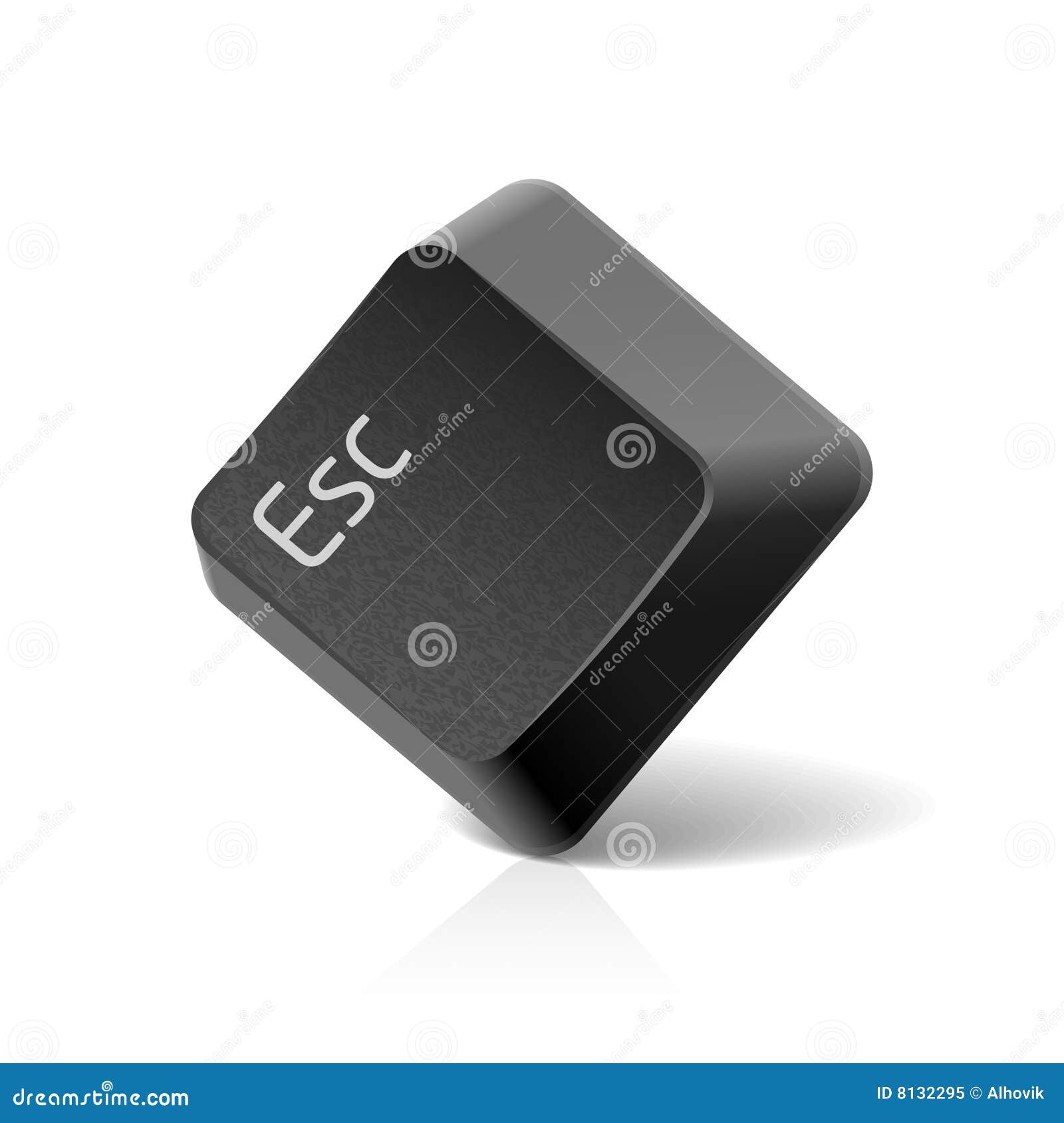 Escape key stock vector. Illustration of digital, text - 8132295