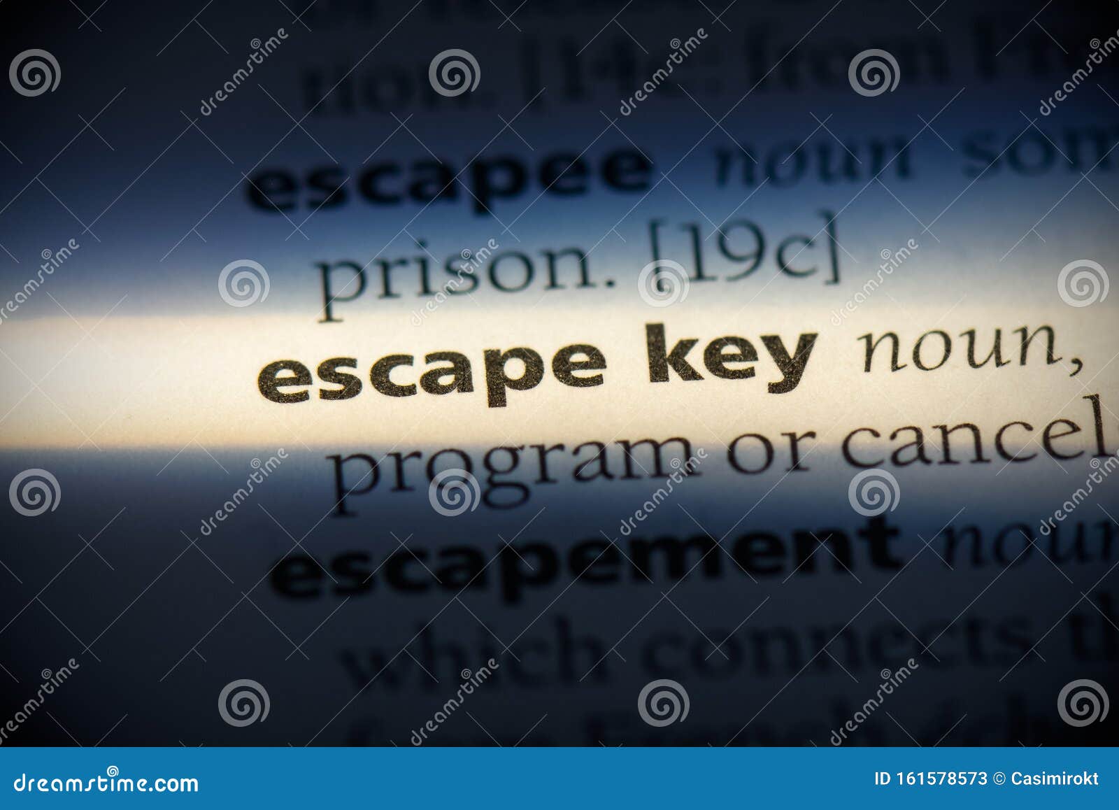 Escape key stock image. Image of focus, idea, page, language - 161578573