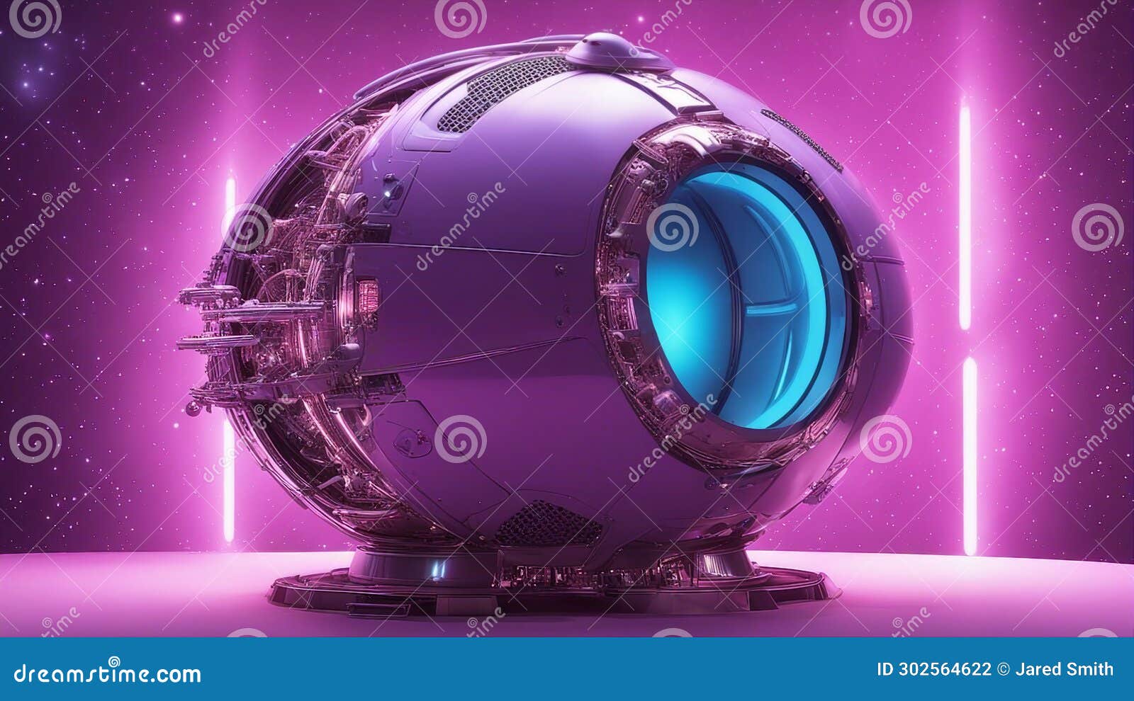 Escape Pod 15 A Space Pod In Space That Has A Quirky And Alien Design The Space Pod Is Purple
