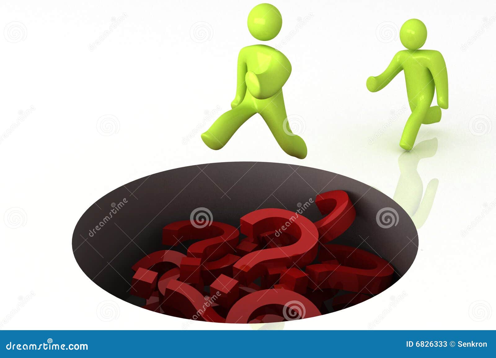 Escape from problem stock illustration. Illustration of question - 6826333