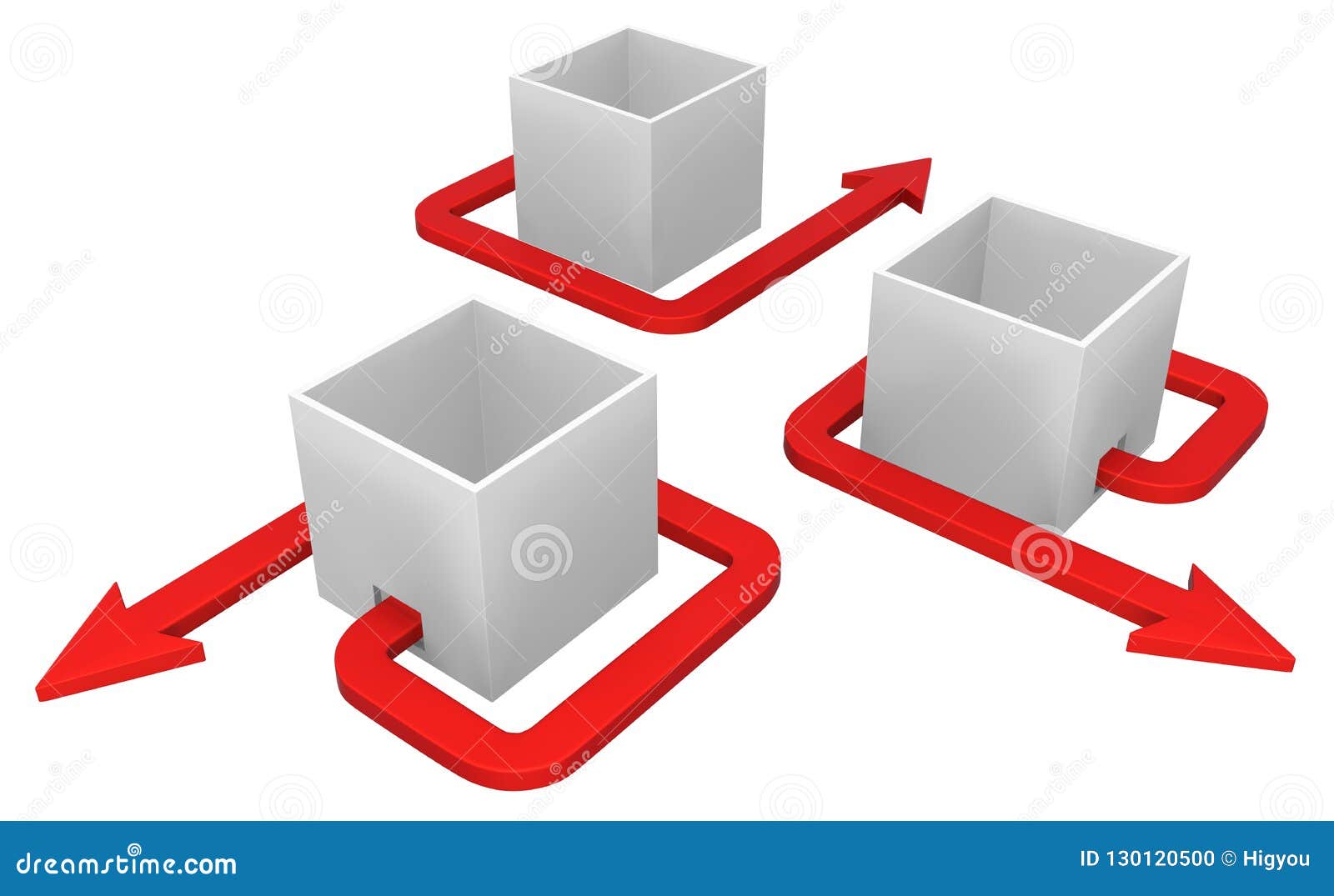 Escape Rojo De La Caja De La Flecha Stock de ilustración - Ilustración ...