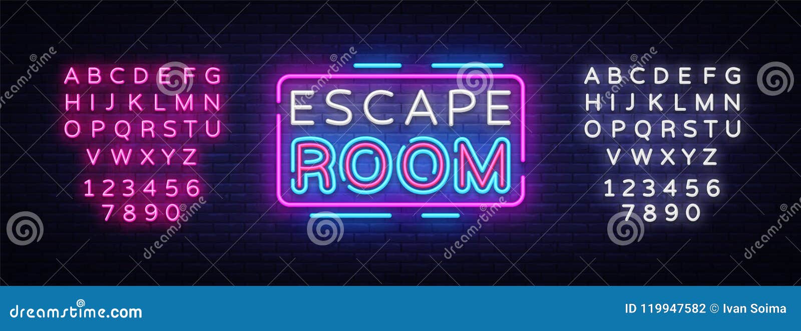 Escape Room Neon Signs Vector. Escape Room Design Template Neon Sign ... Escape Room Neon Signs Vector. Escape Room Design Template Neon Sign ...