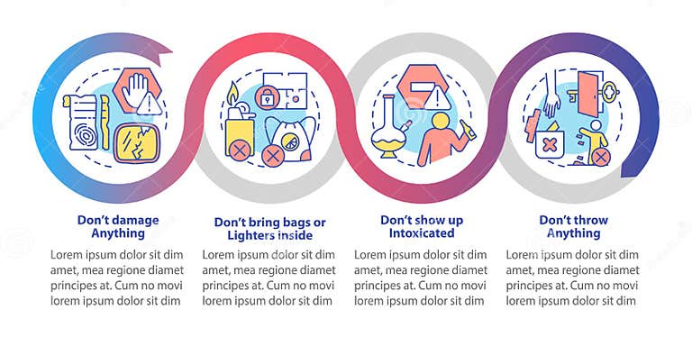 Escape Room Regulations Loop Infographic Template Stock Vector ...