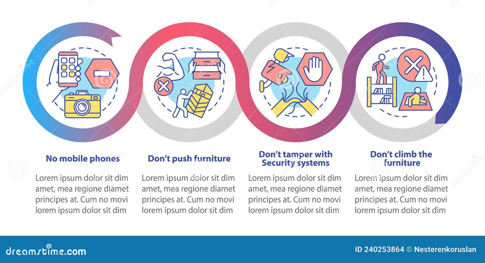Escape Room Restrictions Loop Infographic Template Stock Vector ...