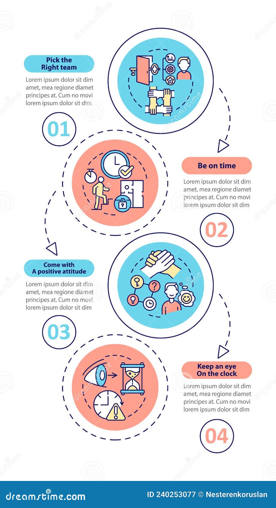 Escape Room Winning Methods Vertical Infographic Template Stock Vector ...