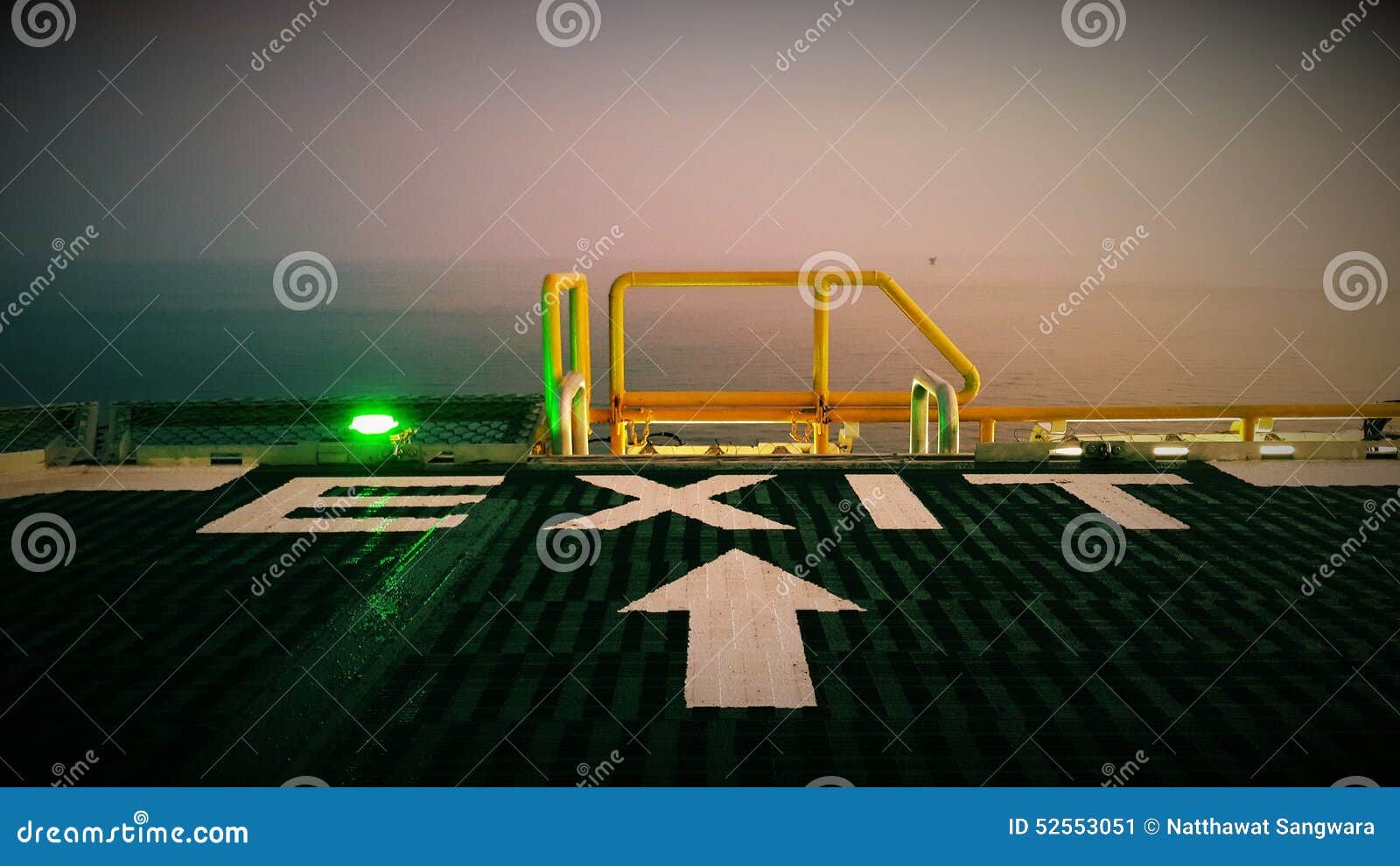 Escape Route From Helideck Royalty-Free Stock Photography ...