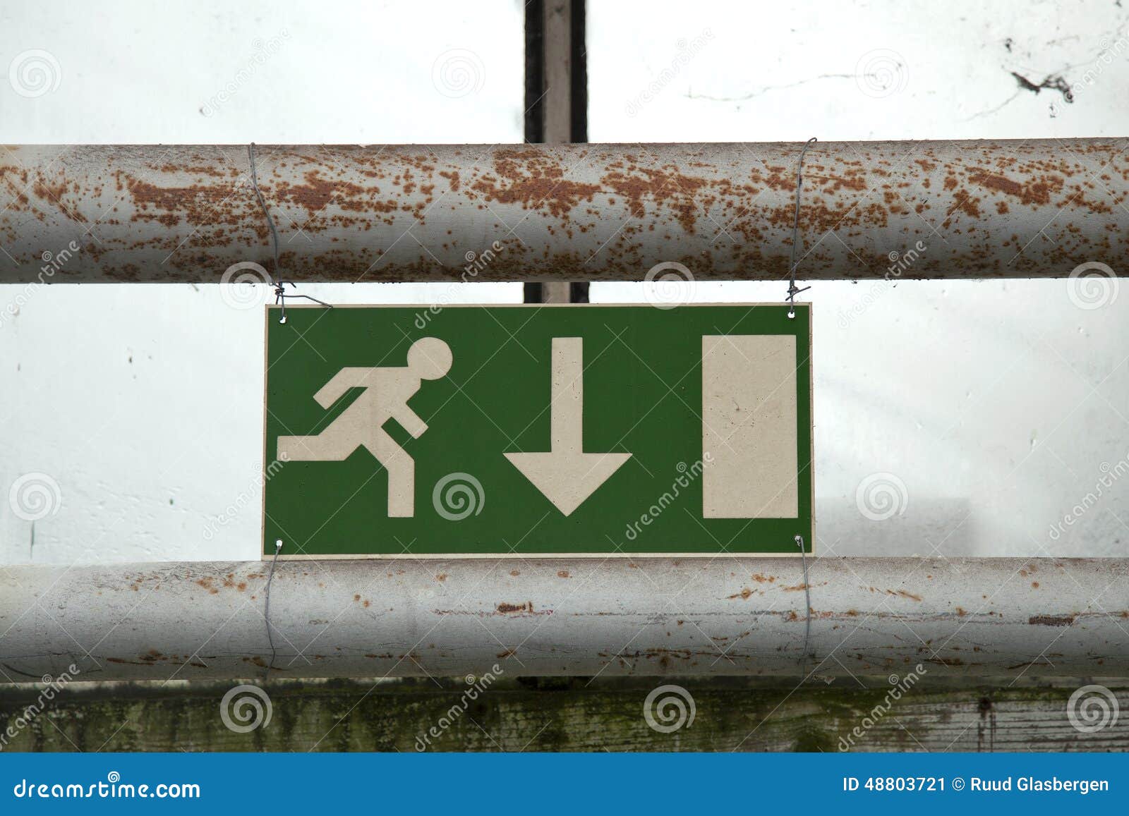 Escape route indicator stock image. Image of escape, route - 48803721