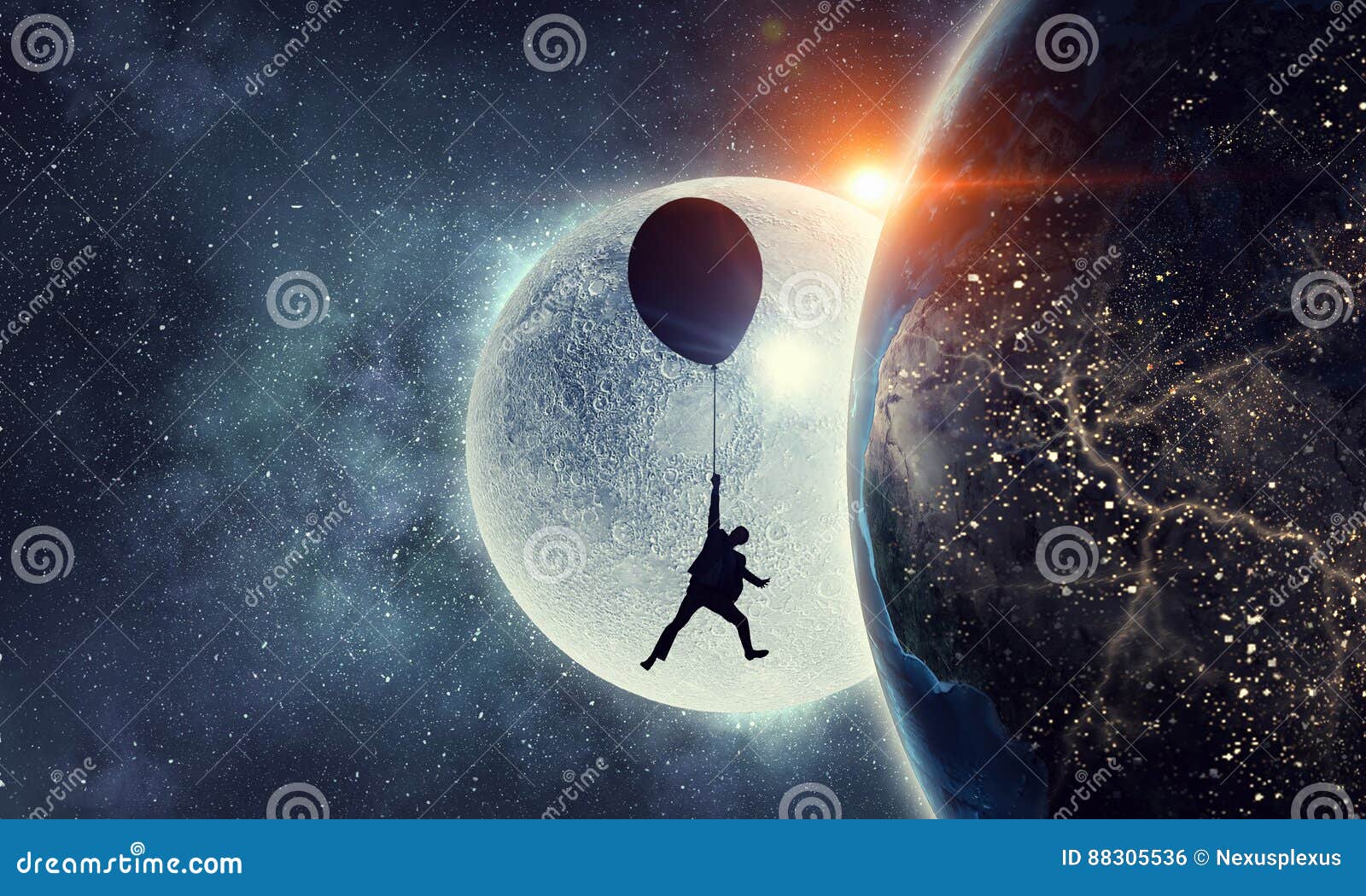 Escape from daily Routine . Mixed Media Stock Illustration ...