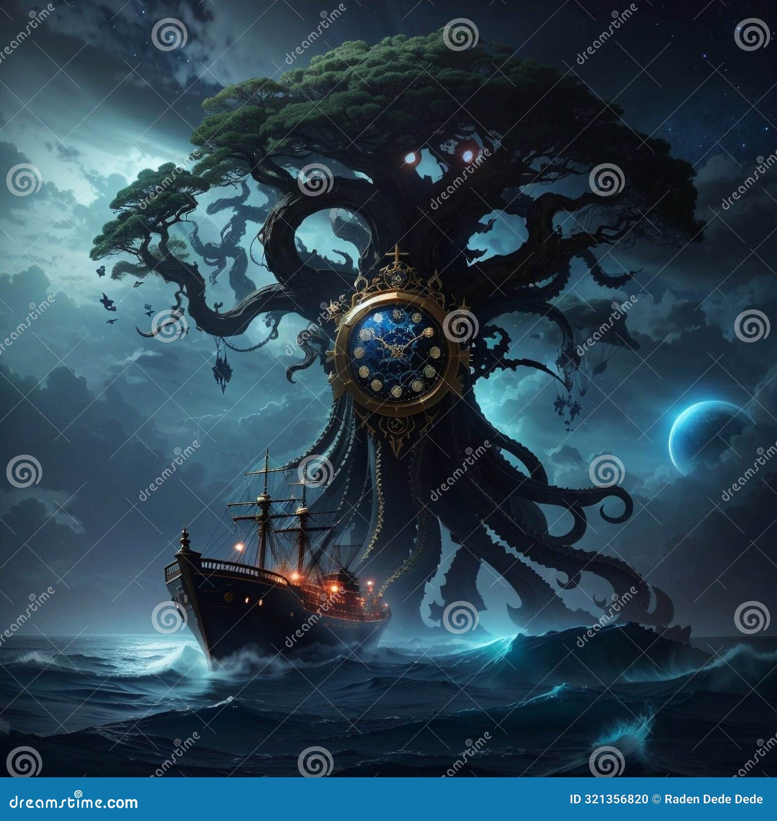 Escape from the Scary Island Stock Photo - Image of scary, ship: 321356820