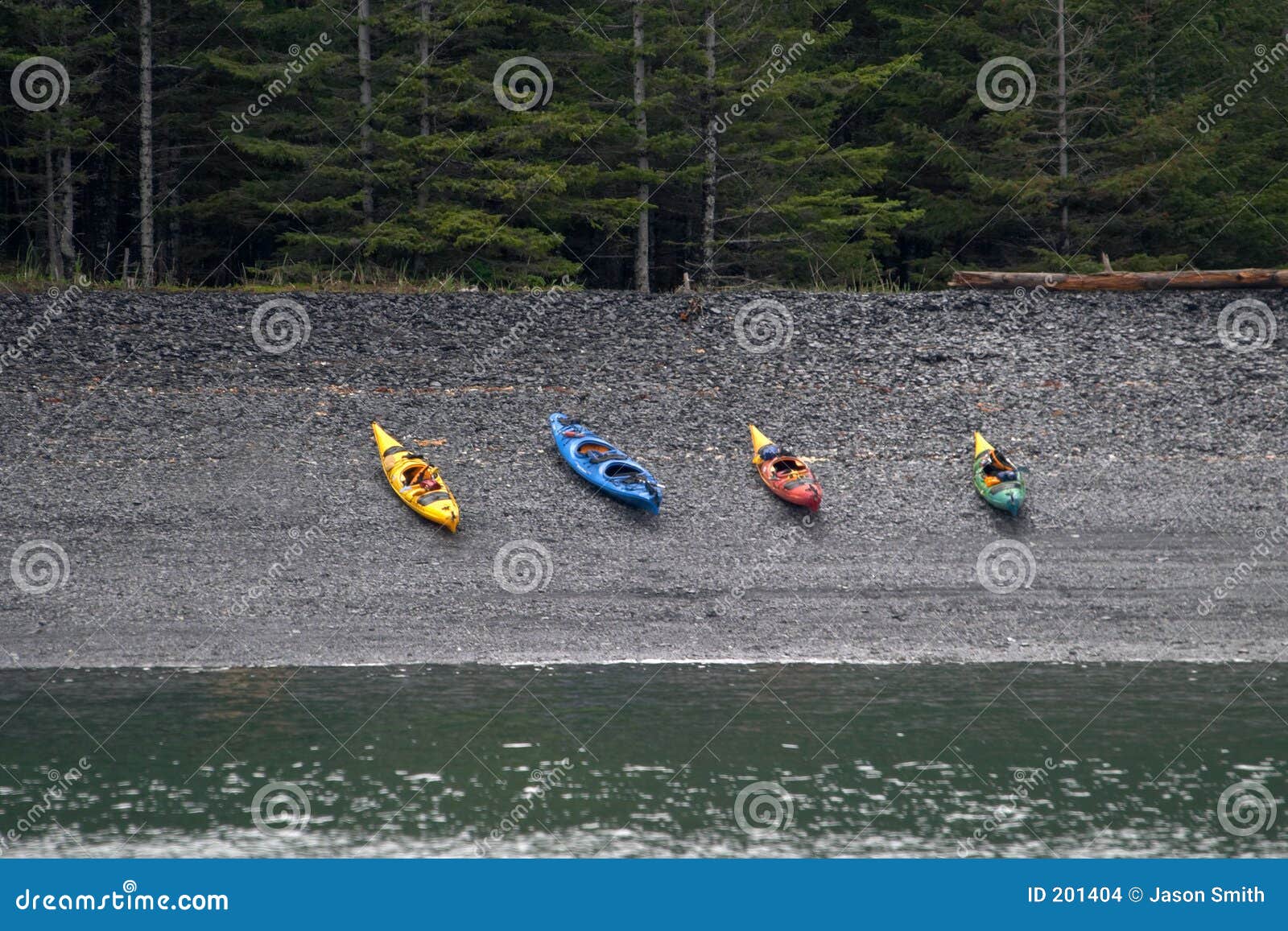 Escape to Nature stock photo. Image of water, kayak, trees - 201404