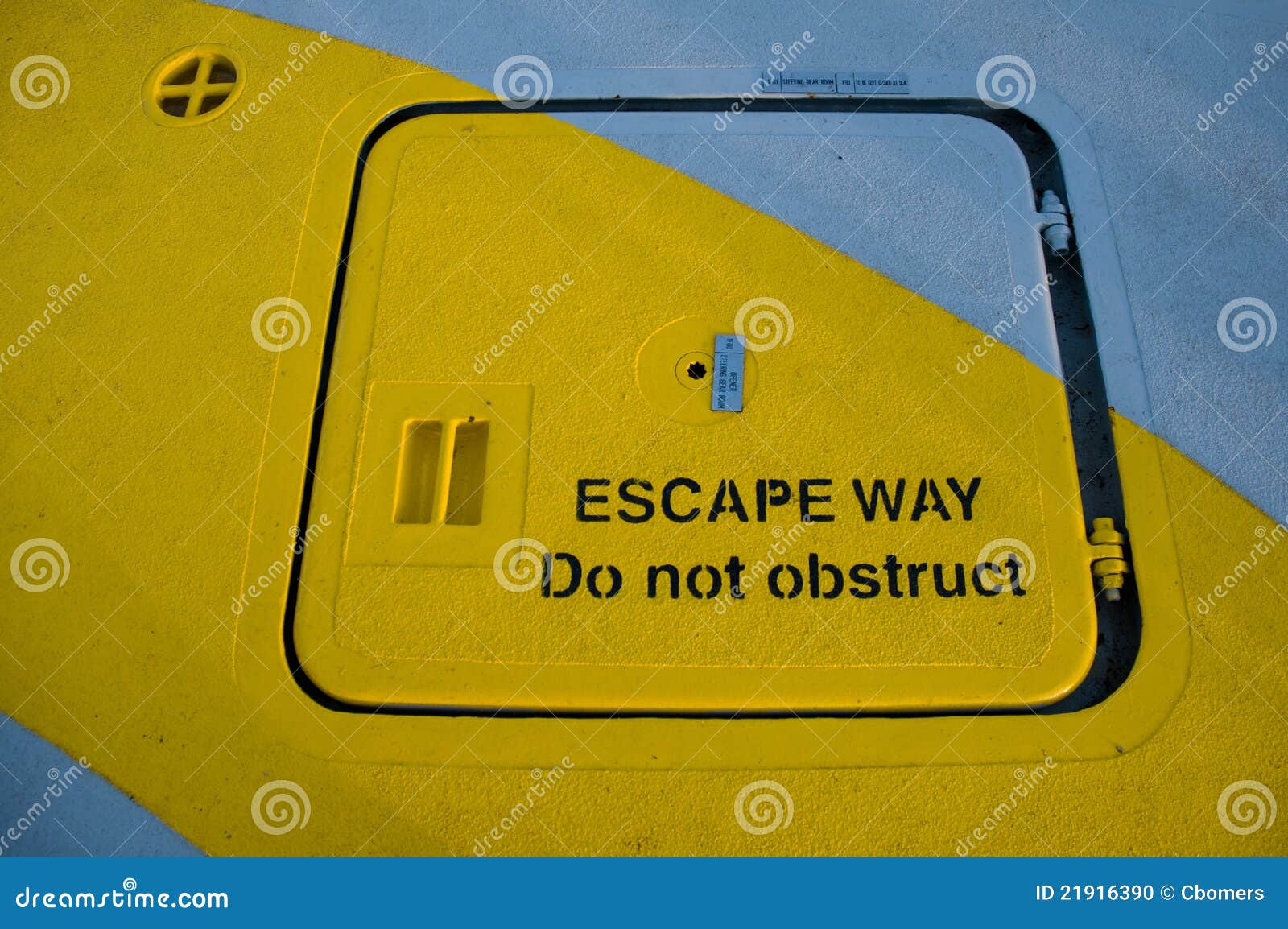 Escape way stock photo. Image of ship, sign, safety, travel - 21916390