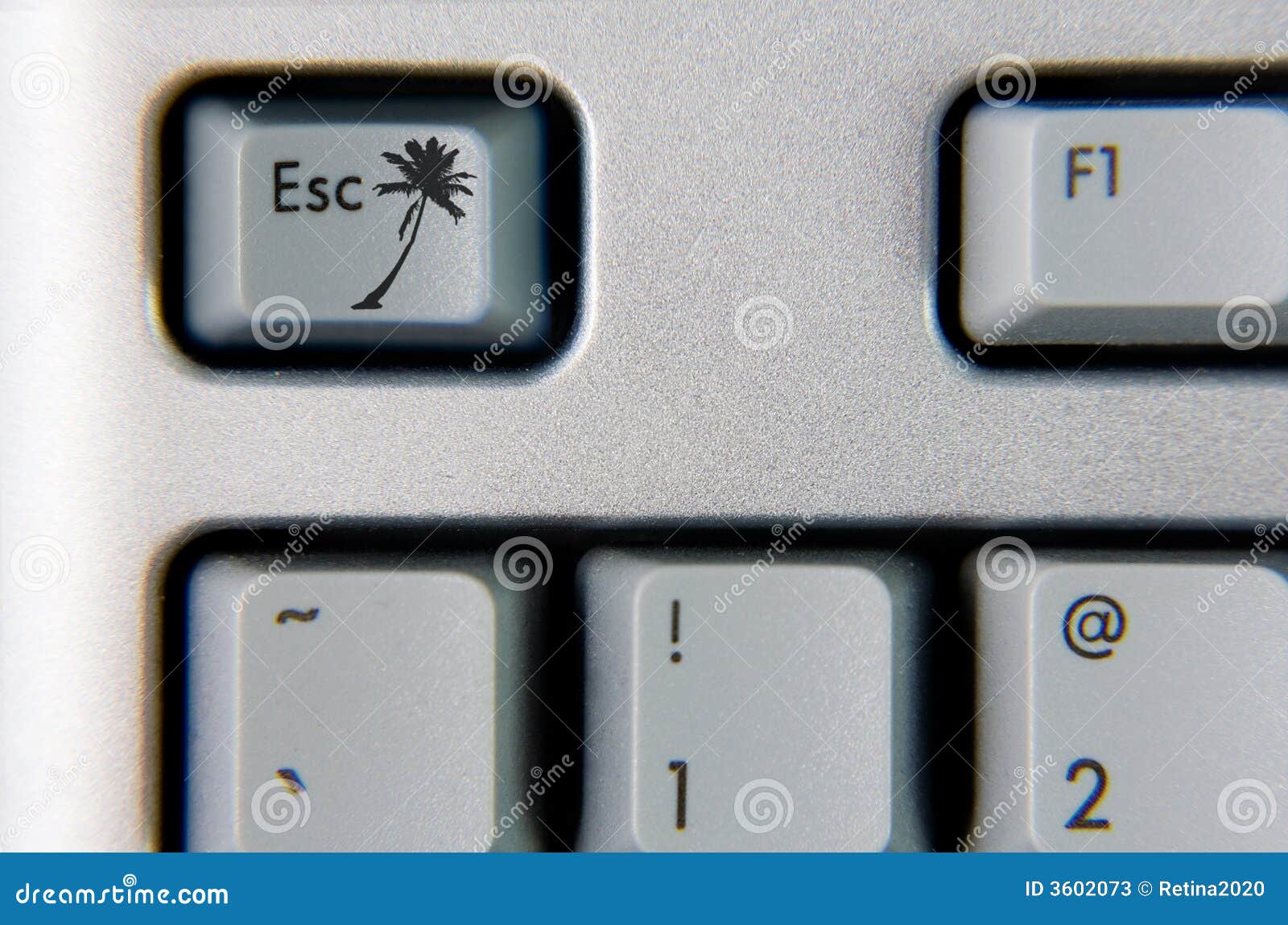 ESCape from Work stock image. Image of vacation, button - 3602073