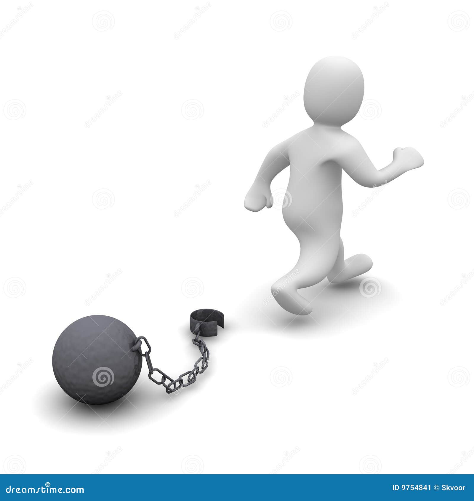 Escaping Criminal Royalty-Free Cartoon | CartoonDealer.com #9754841